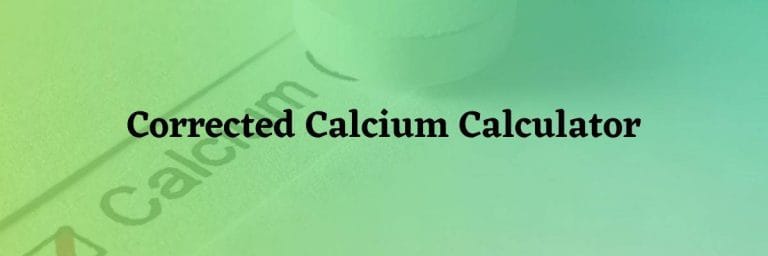 Corrected Calcium Calculator - WOMS
